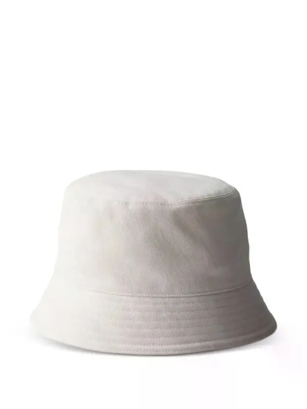 Prada Drill Bucket Hat - Neutrals