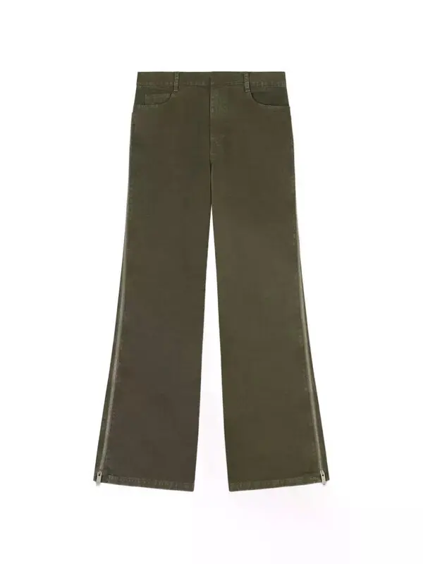 HALFBOY Zip-detail Trousers - Green