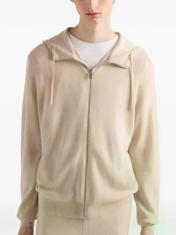Prada Cashmere Hooded Cardigan