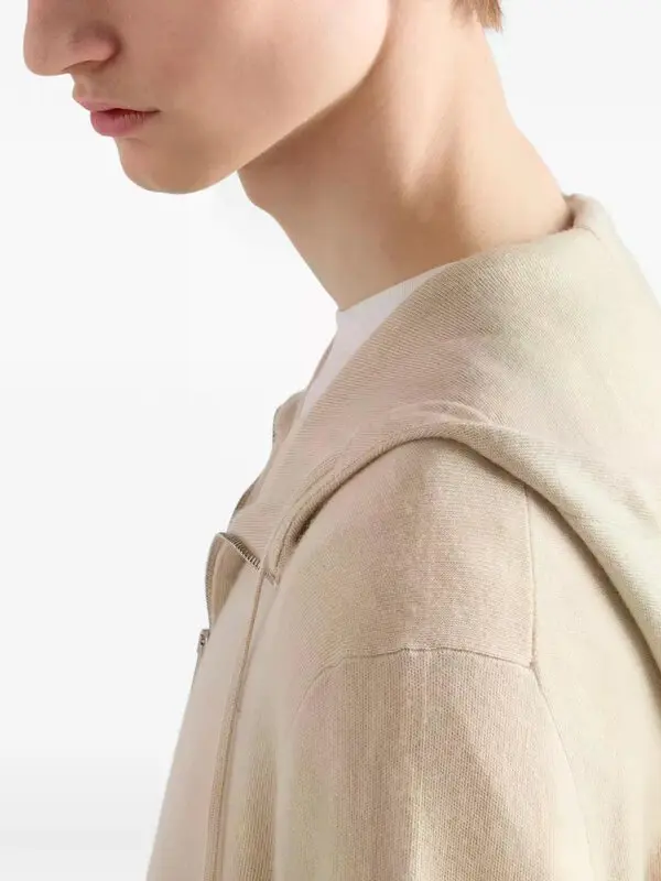 Prada Cashmere Hooded Cardigan