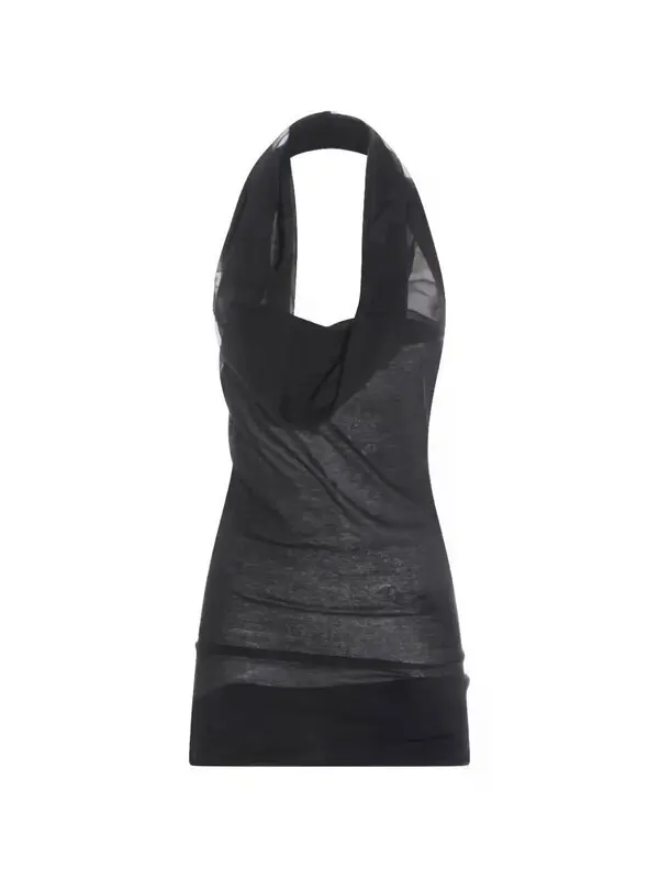 Rick Owens Cowl-neck Halter Top