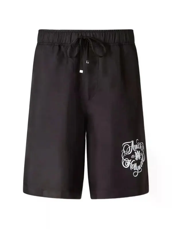 Amiri Hollywood Printed Shorts - Black