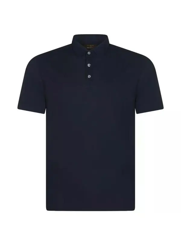 ZANONE Buttoned Polo Shirt - Blue
