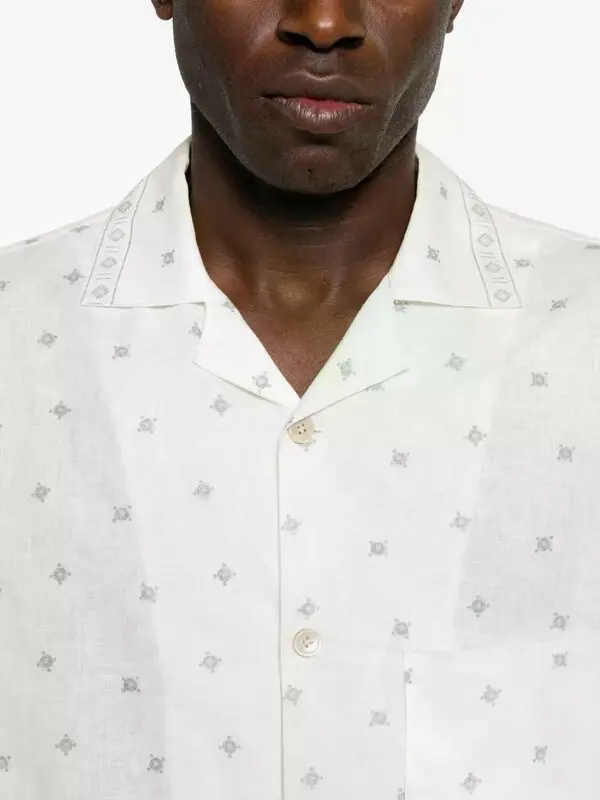 Eleventy Patterned Pocket Shirt