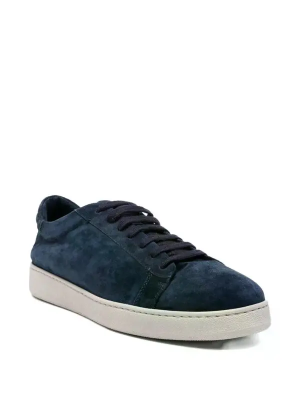 Eleventy Lace-up Suede Sneakers