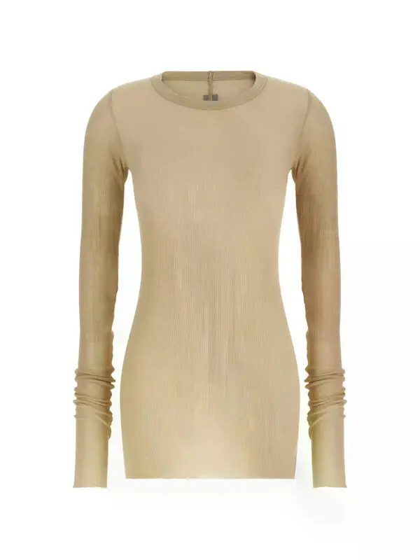 Rick Owens Ribbed Long-sleeve T-shirt - Neutrals