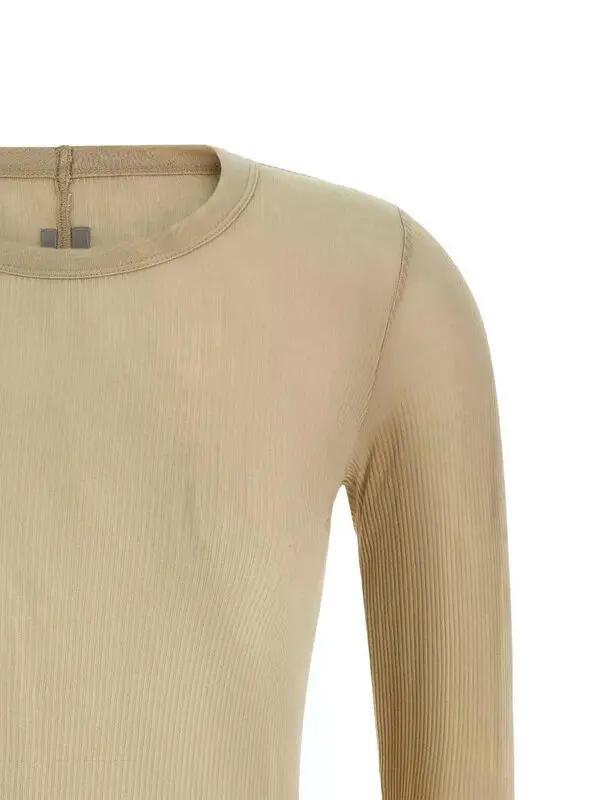 Rick Owens Ribbed Long-sleeve T-shirt - Neutrals