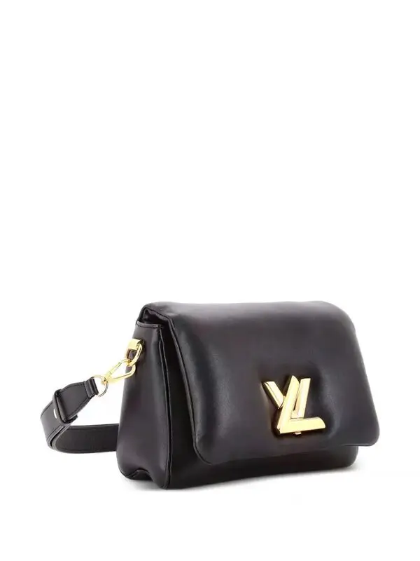 LOUIS VUITTON Twist Convertible Handbag Puffer Lambskin Mm - Black