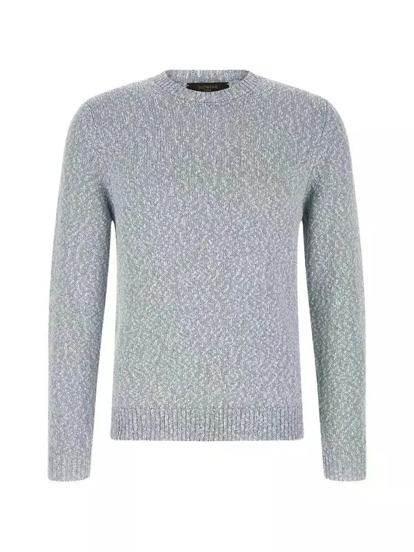 ZANONE Two-tone Knitted Sweater - Blue