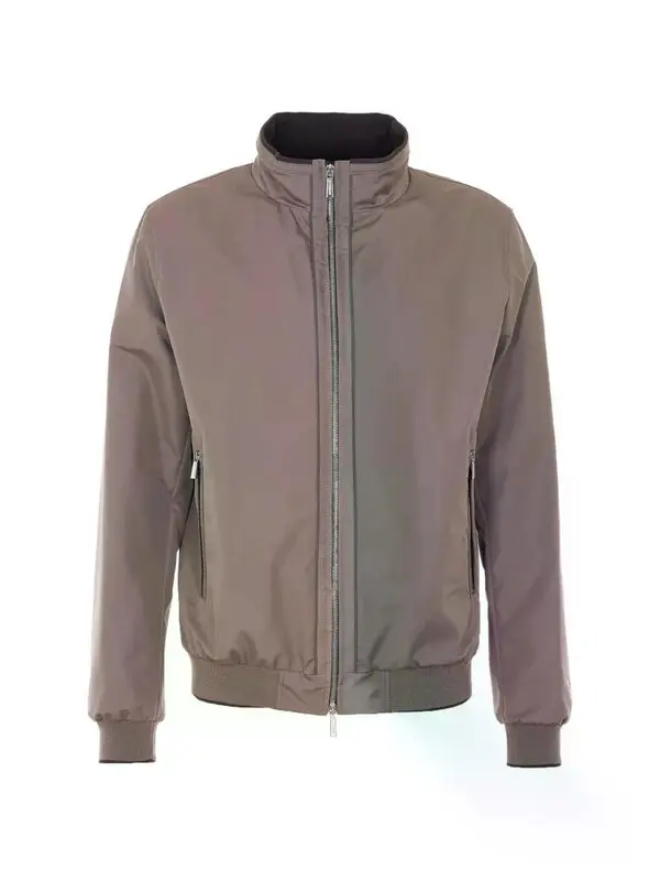 MOORER High Neck Zip Jacket