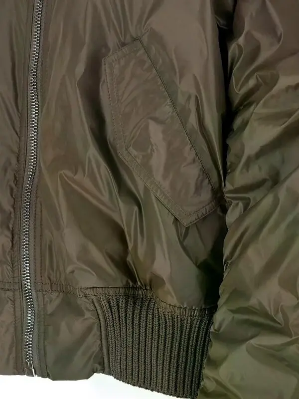 Rick Owens Secchia Flight Ribbed-knit Bomber Jacket