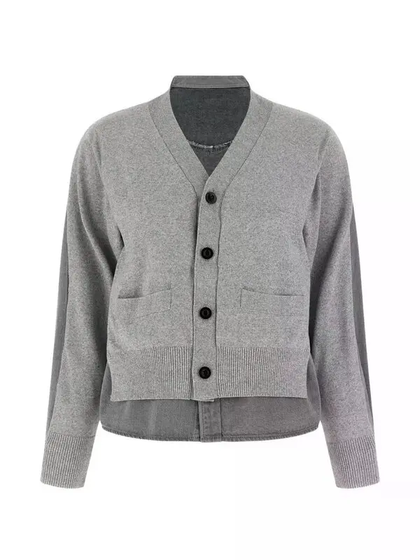 Sacai Paneled Cardigan