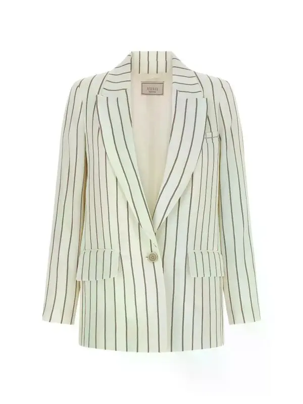 Peserico Pinstriped Single-breasted Blazer