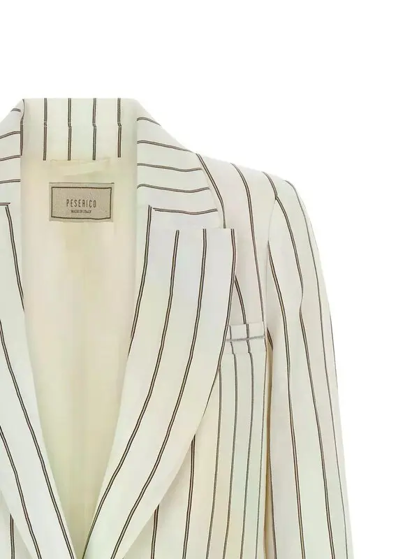 Peserico Pinstriped Single-breasted Blazer