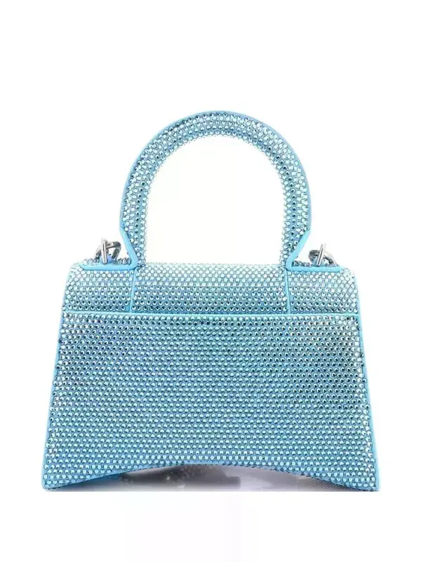 Balenciaga Hourglass Top Handle Xs Crossbody Bag - Blue