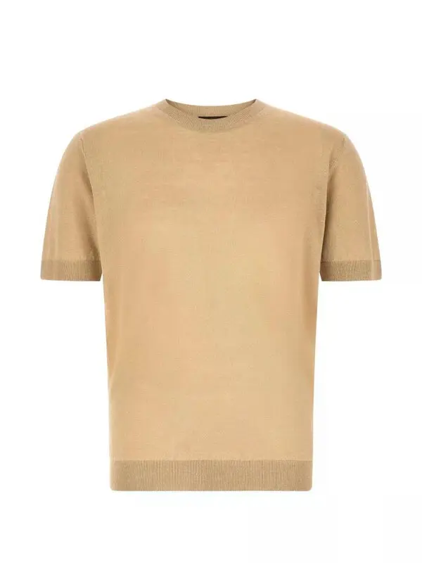 ZANONE Crew-neck Short-sleeve T-shirt - Neutrals