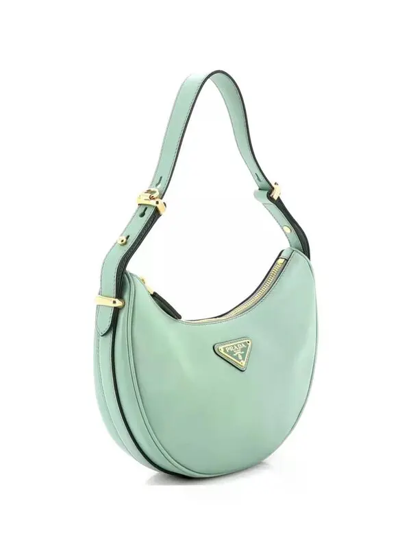Prada Arque Half Moon Small Hobo Bag - Green