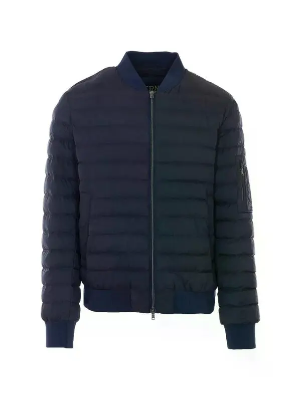 Herno Zip-up Bomber Jacket - Blue