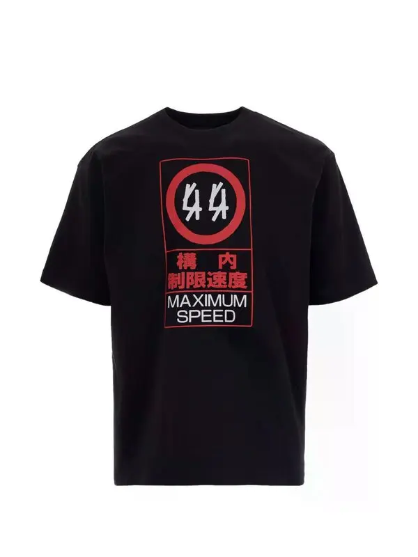 44 LABEL GROUP Print T-shirt - Black