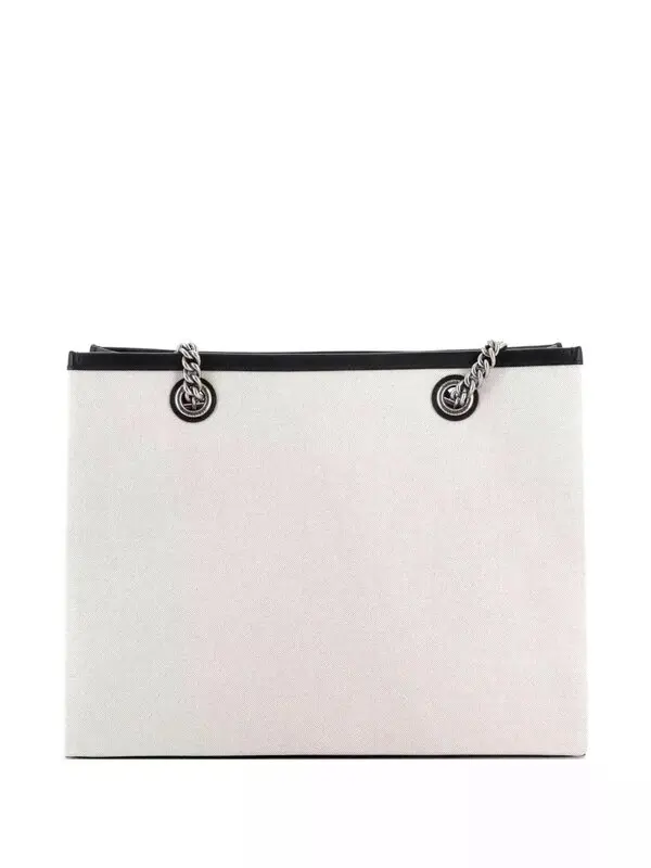 Balenciaga Cities Duty Free Printed Canvas Medium Tote Bag - Black
