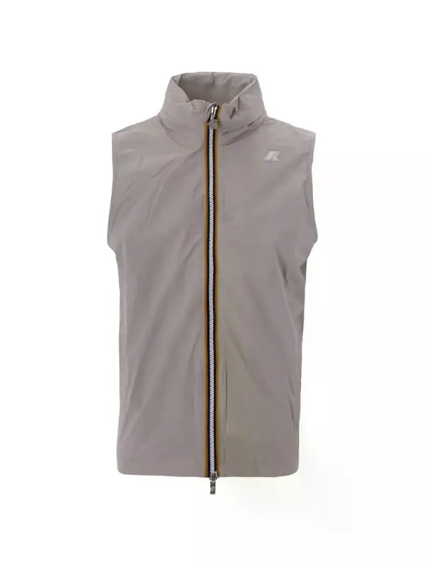 K-WAY Zip Sleeveless Jacket - Neutrals