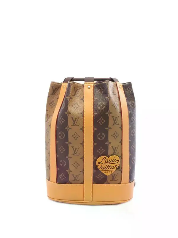LOUIS VUITTON 2021-2026 Nigo Monogram Reverse Randonnee Backpack - Brown