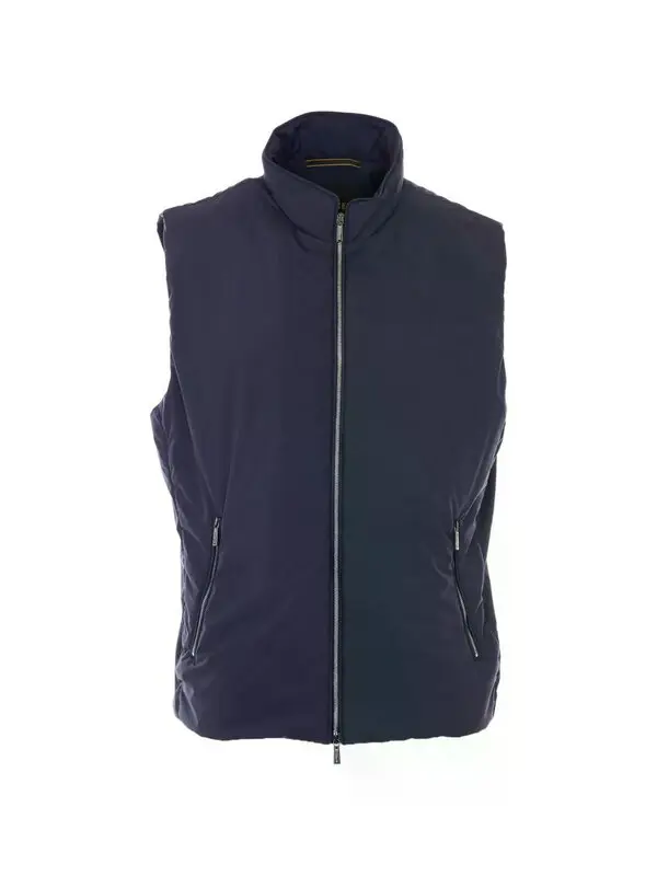 MOORER Sleeveless Vest - Blue