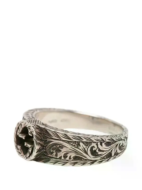 Gucci Sterling Interlocking G Arabesque Ring