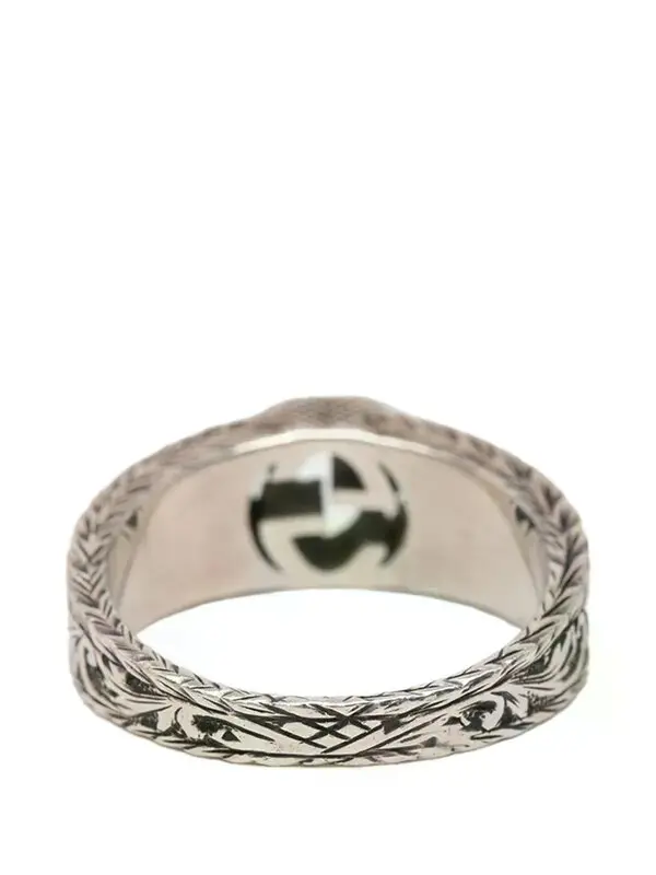 Gucci Sterling Interlocking G Arabesque Ring