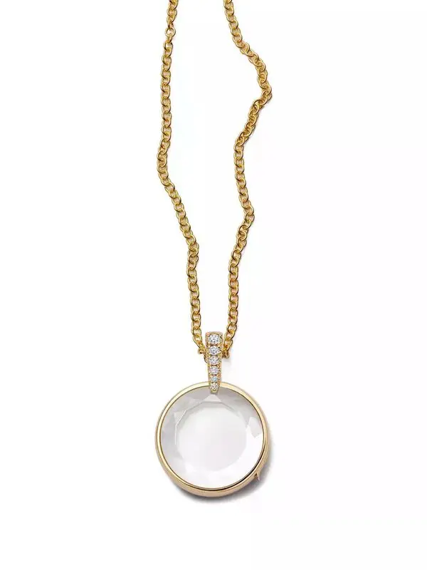 Loquet Lyra Locket Diamond Necklace - Gold