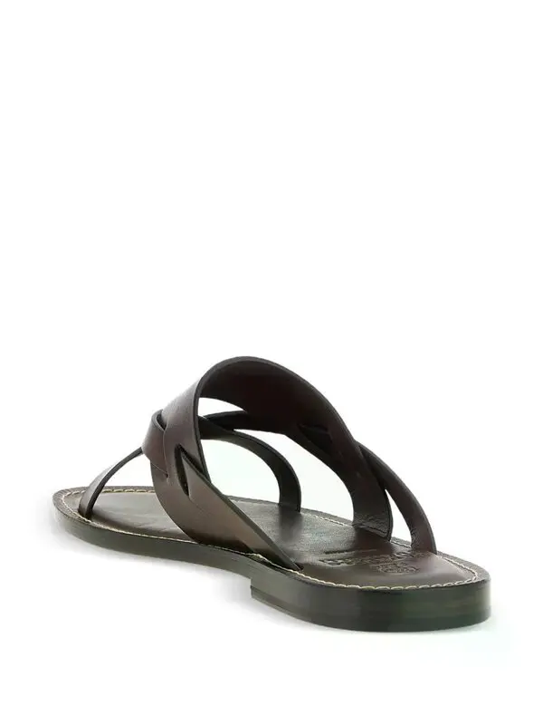 Brunello Cucinelli Criss-cross Leather Sandals