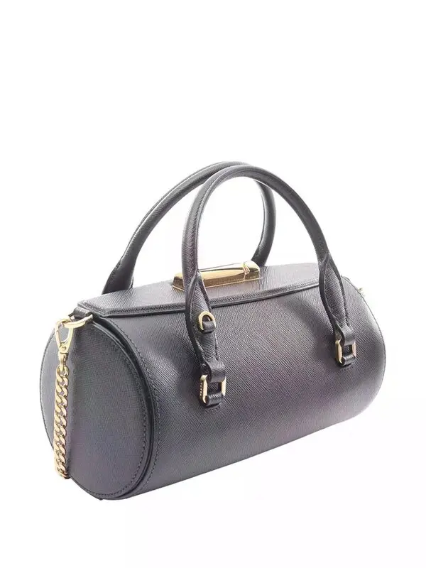 Prada Mini Saffiano Sybille Barrel Satchel Bag