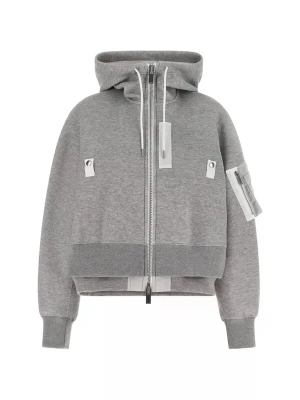 Sacai Sponge Zip-up Hoodie