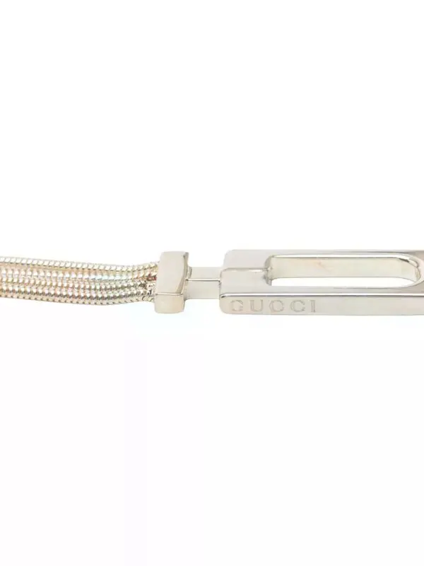 Gucci 2000-2015 Sterling Multistrand Lariat Necklace