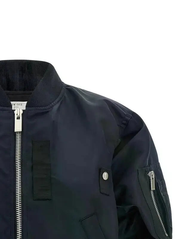 Sacai Three-quarter Sleeve Bomber Jacket