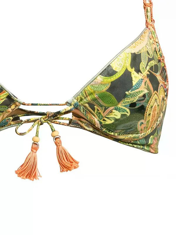 DEL MAAR Akana Reversible Bikini Top - Green