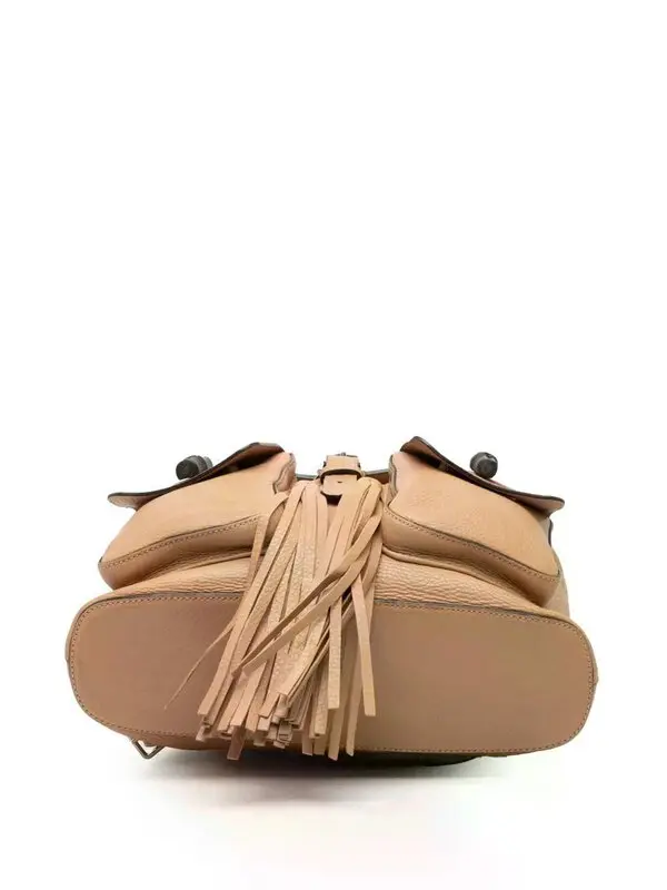Gucci Leather Bamboo Tassel Backpack