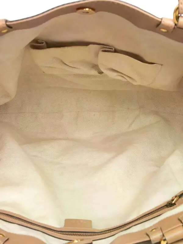 Gucci Large Gg Canvas Scarlett Tote Bag - Brown
