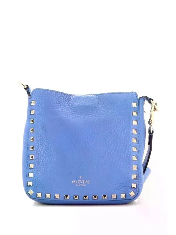 Valentino Garavani Rockstud Flip Lock Messenger Mini Bag - Blue