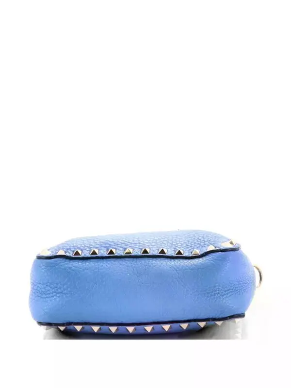 Valentino Garavani Rockstud Flip Lock Messenger Mini Bag - Blue