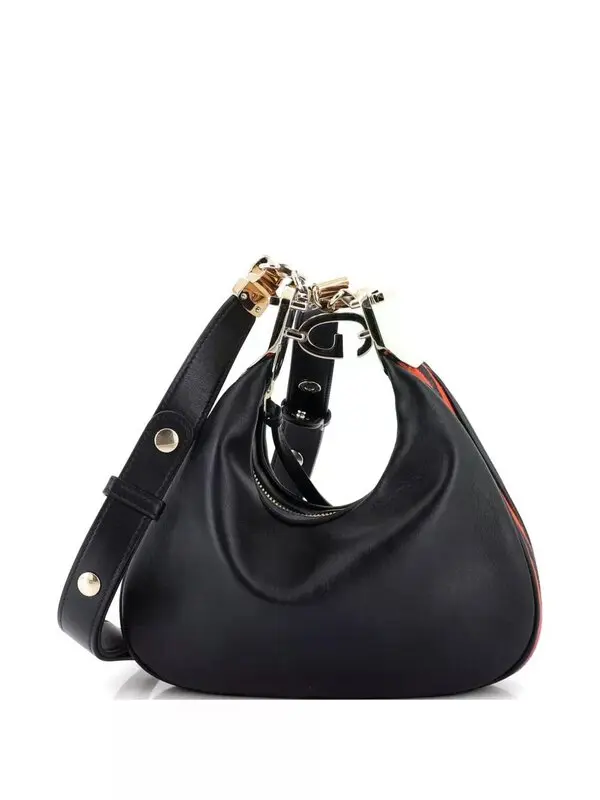 Gucci Attache Small Leather Shoulder Bag - Black