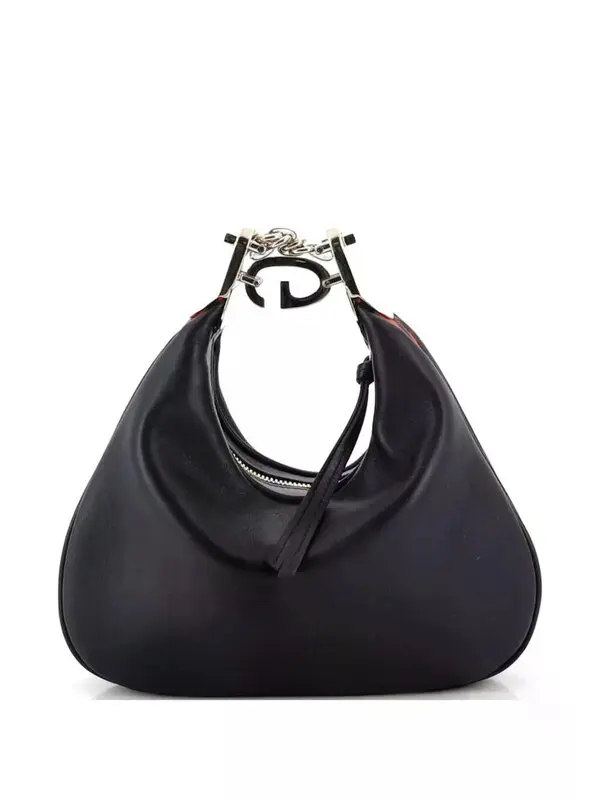 Gucci Attache Small Leather Shoulder Bag - Black