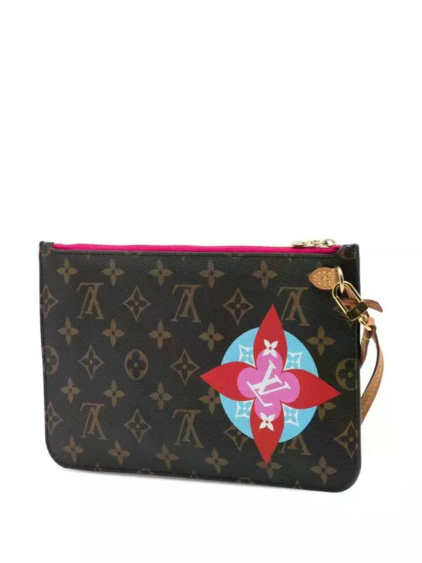 LOUIS VUITTON 2018 Monogram Patches Neverfull Mm Pouch