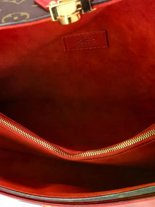 LOUIS VUITTON Victoire Handbag Monogram Canvas And Leather Shoulder Bag - Brown