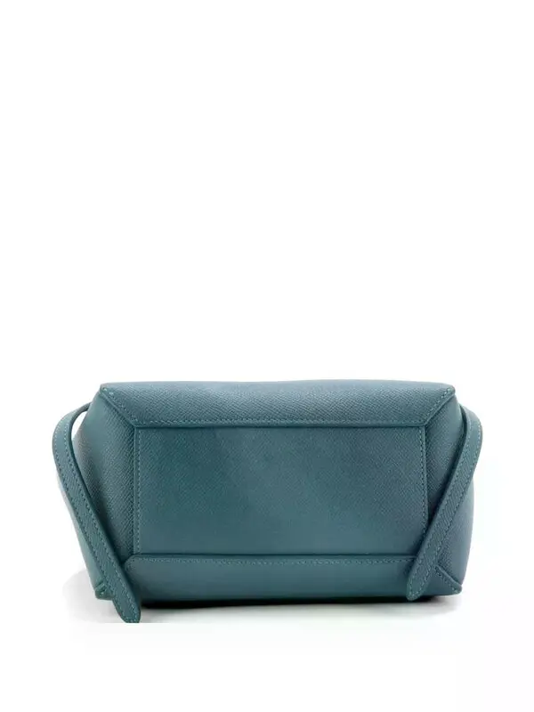 Celine Belt Bag Textured Leather Nano Shoulder Bag - Green