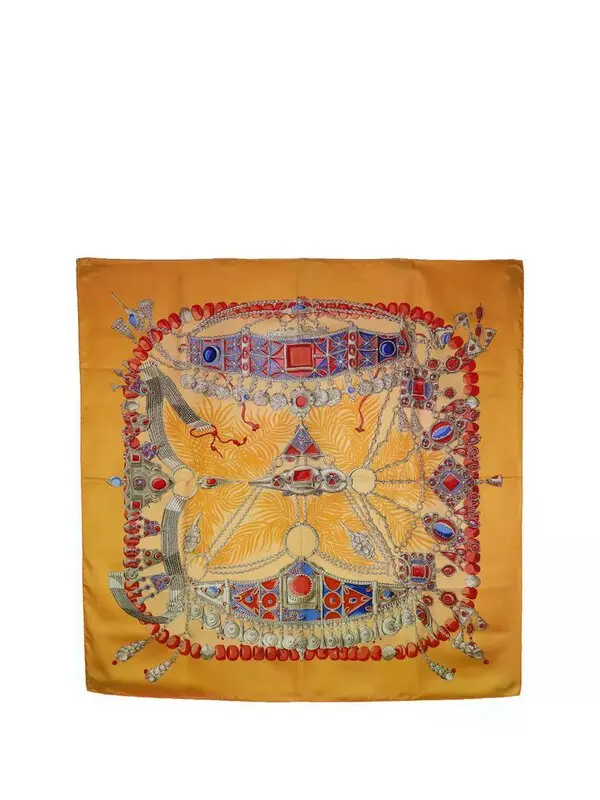 Hermès 1999-2007 Terres Precieuses Silk Scarf 90 Scarves - Multicolour