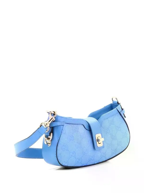 Gucci Gg Canvas Mini Shoulder Bag - Blue