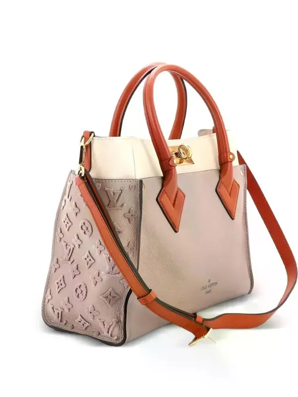 LOUIS VUITTON On My Side Monogram Tuffetage Leather Mm Tote Bag - Neutrals