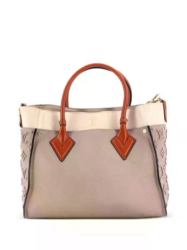 LOUIS VUITTON On My Side Monogram Tuffetage Leather Mm Tote Bag - Neutrals