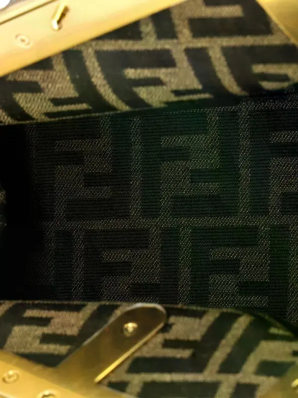Fendi First Bag Woven Leather Clutch